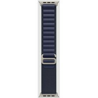 APPLE Watch 49mm Loop Navy Alpine Loop - Medium - Natural Titanium ...