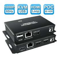 KETTZ KT-HDEX60M HDMI KVM USB Extender Cat5e/6/7 ADAPTER IT/AV