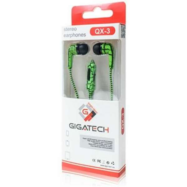 Gigatech QX-3 zelene SLUSALICA