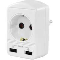 TEHNOELEKTRO 2/310-0113 Utikac prikljucnica +2 USB PRODUZNI KABL