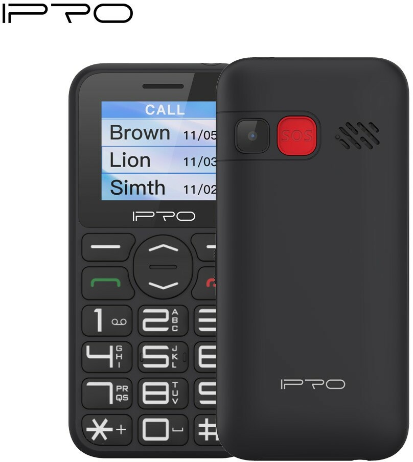 IPRO Senior F183 Black MOBILNI TELEFON